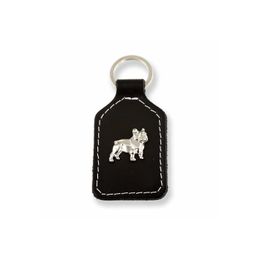 Monkimau Schlüsselanhänger Französische Bulldoggen Schlüsselanhänger aus Leder (Packung)