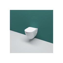 duschspa Dusch-WC Hänge WC mit Lotus Effekt Soft Close Toilette Einfach Sitz Weiß