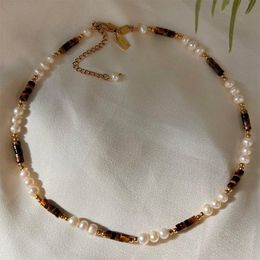 FIDDY Charm-Ketten-Set böhmischen Stil mehrschichtige Accessoires einfache Halskette Perlen (2-tlg)