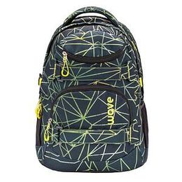 Belmil® Schulrucksack Infinity Stripes Green Kunstfaser grün/hellgrün