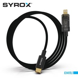 Syrox 30W Lightning Für Apple iPhone Digitalanzeige iPhone Ladekabel Smartphone-Kabel