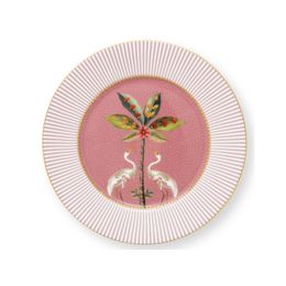 PIP Studio Brotteller La Majorelle Brotteller pink mit Palme 17 cm