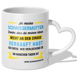 22Feels Tasse Schwiegermama Geschenk von Schwiegertochter Schwiegermutter Hochzeit