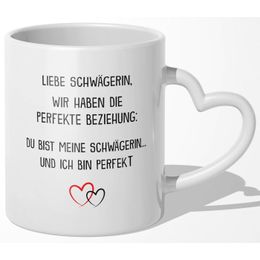 22Feels Tasse Schwägerin Geschenk Hochzeit Idee Frauen Weihnachten Geburtstag Haferl