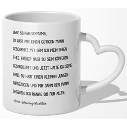 22Feels Tasse Schwiegermama Geschenk von Schwiegertochter Schwiegermutter Hochzeit