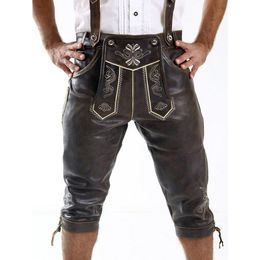 Almbock Trachtenlederhose Lederhose Herren Ferdinand (2-tlg) dunkelbraun