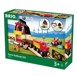 Brio® Spielzeugeisenbahn-Set Brio World Eisenbahn Set Bauernhof Set 22 Teile 33719
