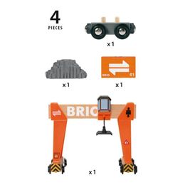 Brio® Spielzeugeisenbahn-Erweiterung Brio World Eisenbahn Zubehör Container-Verladekran 4 Teile 33732