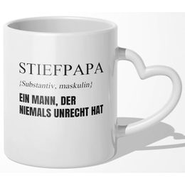22Feels Tasse Stiefpapa Geschenk Vatertag Bonus Stiefvater Geburtstag Kaffeetasse