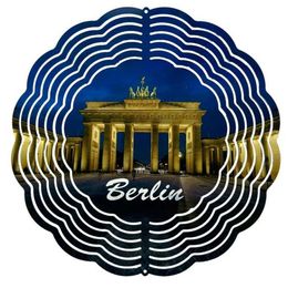 Ladreas Windspiel Edelstahl 3D Windspiel Windspinner 20cm Berlin Brandenburger Tor WI5