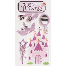 Heyda Sticker 6x Heyda 203780684 Stick-On's-Mix „Prinzessin“