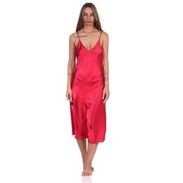 EloModa Negligé Damen Negligé Nachtwäsche Nachtkleid Dessous Satin; S M L XL 2XL (1-tlg)