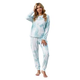 FIDDY Pyjama Damen-Pyjamas Damen-Langarm-Pyjamas Bademäntel Heimkleidung