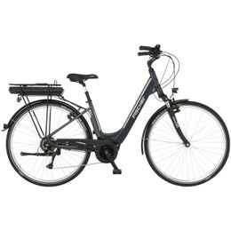 FISCHER BIKE FISCHER Fahrrad E-Bike CITA 1.5 418 44, 8 Gang Shimano Acera Schaltwerk, Kettenschaltung, Mittelmotor, 418 Wh Akku, (Schloss), Pedelec, Elektrofahrrad für Damen u. Herren, Cityrad, schwarz