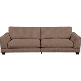 Home Affaire 3-Sitzer Parennes, mit attraktivem Cord-Stoff, Breite 224 cm, Tiefe Sitzfläche 62 cm, braun
