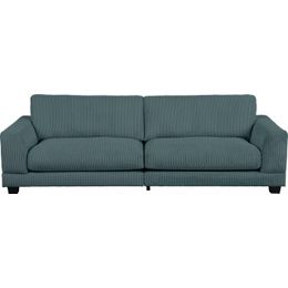 Home Affaire 3-Sitzer Parennes, mit attraktivem Cord-Stoff, Breite 224 cm, Tiefe Sitzfläche 62 cm, blau