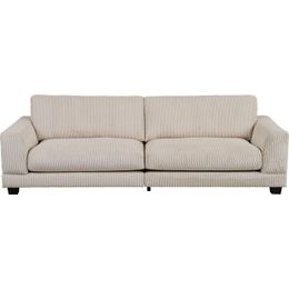 Home Affaire 3-Sitzer Parennes, mit attraktivem Cord-Stoff, Breite 224 cm, Tiefe Sitzfläche 62 cm, beige