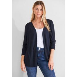 Street One Shirtjacke aus softem Materialmix, blau