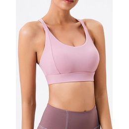 B.X Sport-Bustier Damen Sport BH ohne Bügel Gepolstert Yoga Frauen Sport-Bustier Starker Halt Große Größe für guten Halt Atmungsaktives Sport-BH