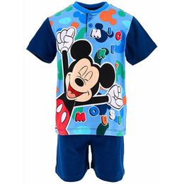 Disney Mickey Mouse Schlafanzug Mickey Maus (2 tlg) Pyjama Set kurz