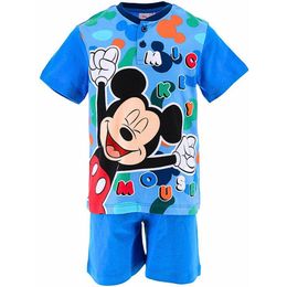 Disney Mickey Mouse Schlafanzug Mickey Maus (2 tlg) Pyjama Set kurz