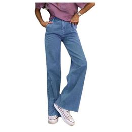 FIDDY 2-in-1-Hose Damen Casual Hosen im Sommer Taille Jeans Vintage Lange
