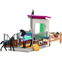 Schleich 42611 Pferdebox mit Stute und Fohlen Spielset Mehrfarbig