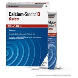 HEXAL® Calcium Sandoz D Osteo 500 mg/1.000 I.e. Kautabl. 120 St
