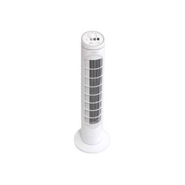 Turmventilator Nedis 76 cm mit Schwenkfunktion 3-stufig 120 min. Timer weiß