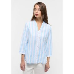 Eterna Longbluse »REGULAR FIT« azurblau 36 36 Steh-Kragen