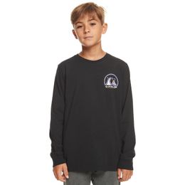 Quiksilver Langarmshirt &raquo;Clean Circle&laquo; schwarz 12(148-156cm) 12(148-156cm) Stoff: Baumwoll-Jersey-Stoff [160 g/m2]