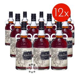 The Kraken Black Spiced Spirit Drink auf Rum-Basis / 40 % Vol. / 12 x 0,7 Liter-Flasche