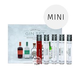 Sierra Madre Premium Gin Set Miniaturen-Probierset / 23 - 41 % Vol. / 5 x 0,05 Liter in Geschenkbox