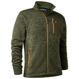 Deerhunter - Sarek Knitted Jacket - Fleecejacke Gr S oliv