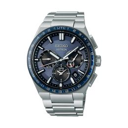 Seiko Herrenuhr GPS Solar Dual Time SSH109J1