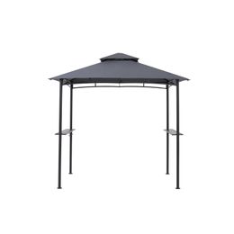 Grasekamp Grillpavillon BBQ 1,5x2,4m inkl. Flammschutzdach grau