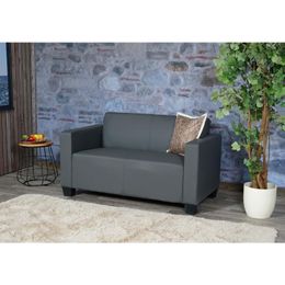 MCW 2er Sofa Couch Moncalieri Loungesofa Kunstleder ~ dunkelgrau