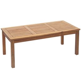 Lounge-Tisch MCW-E99, Gartentisch Tisch Beistelltisch Balkontisch, Akazie Holz massiv MVG-zertifiziert 100x50 cm, braun
