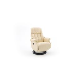 iNNoSeat by MCA + CALGARY COMFORT Relaxer Relaxsessel Fernsehsessel L manuell - versch. Farben - Creme/Schwarz