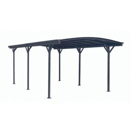Design Carport London Aluminium Doppelstegplatten Beschichtung gegen UV-Strahlung Grau