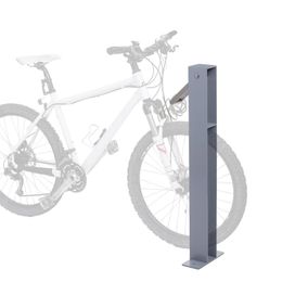 Fahrradb&uuml;gel MCW-G20, Fahrradst&auml;nder Anlehnb&uuml;gel, verzinkter Stahl Outdoor-pulverbeschichtet 96x24x10cm ~ grau