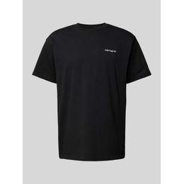 Carhartt Work In Progress T-Shirt mit Label-Stitching Modell 'SCRIPT'
