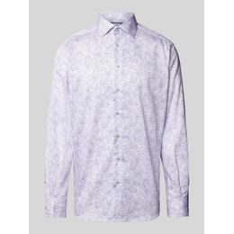 Eterna Modern Fit Business-Hemd mit Paisley-Muster