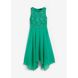 bonprix Premium Chiffonkleid mit Spitze