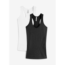 bonprix 2er-Pack Ripp-Tanktop