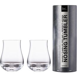 Eisch Whiskyglas Gentleman, Kristallglas, (Nosing-Glas) handgefertigt, bleifrei, 350 ml, 2-teilig, weiß