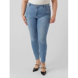 Vero Moda Curve Slim-fit-Jeans VMPHIA HR SK JEANS LT BL CUR, blau