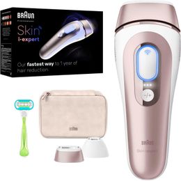 Braun IPL-Haarentferner Smart Skin i·expert PL7147, 2 Aufsätze für Gesicht & Körper, Venus Rasierer & Aufbewahrungstasche, Braun