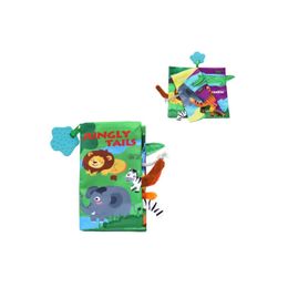 Kikkaboo Greifspielzeug Baby Stoffbuch mit Beißring