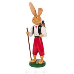 Dregeno Erzgebirge Osterhase Osterhase Hasenwanderbursche Höhe = 25cm NEU